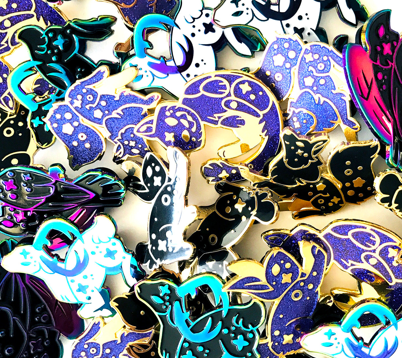 Cosmic Critters - an ethereal enamel pin collection – Shinepaw Design