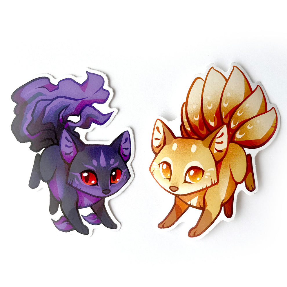 Big Kitsune Stickers – Shinepaw Design