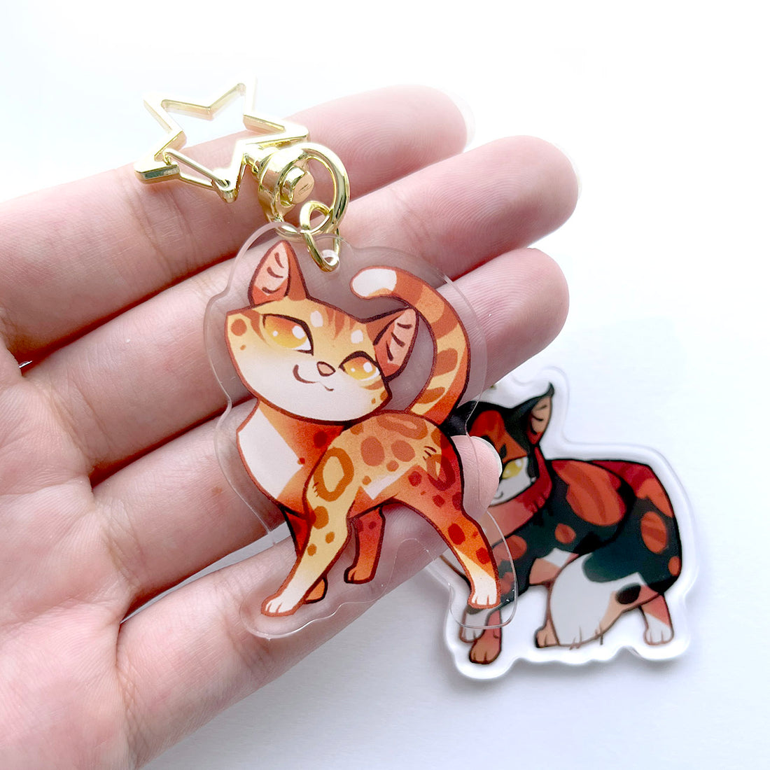 Leopardstar Warrior Cats Keychain Charm – Shinepaw Design