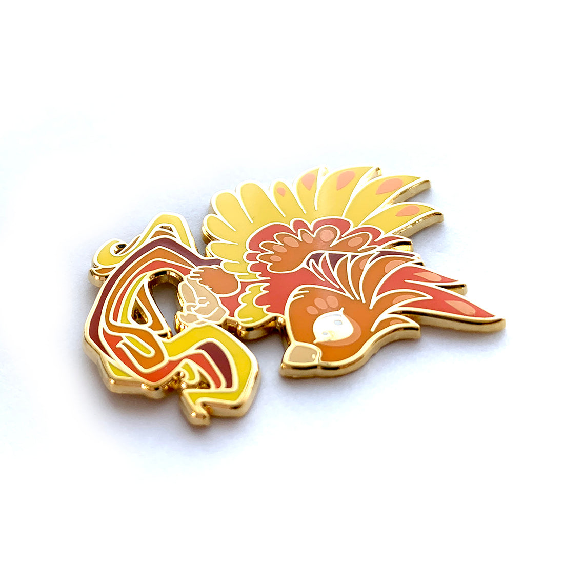 Red Phoenix Enamel Pin – Shinepaw Design